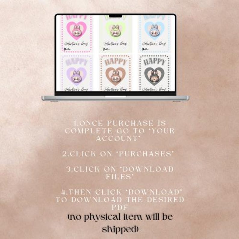 Labubu Valentine's Day Cards | Kawaii Kids Classroom Gift (PDF Bundle 8 ...