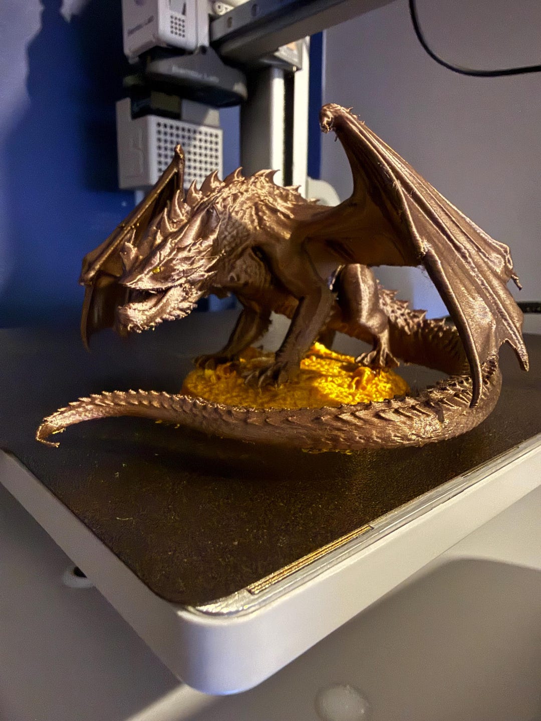 Ancient Fire Dragon, Smaug Inspired Book Topper | Fantasy Dragon ...