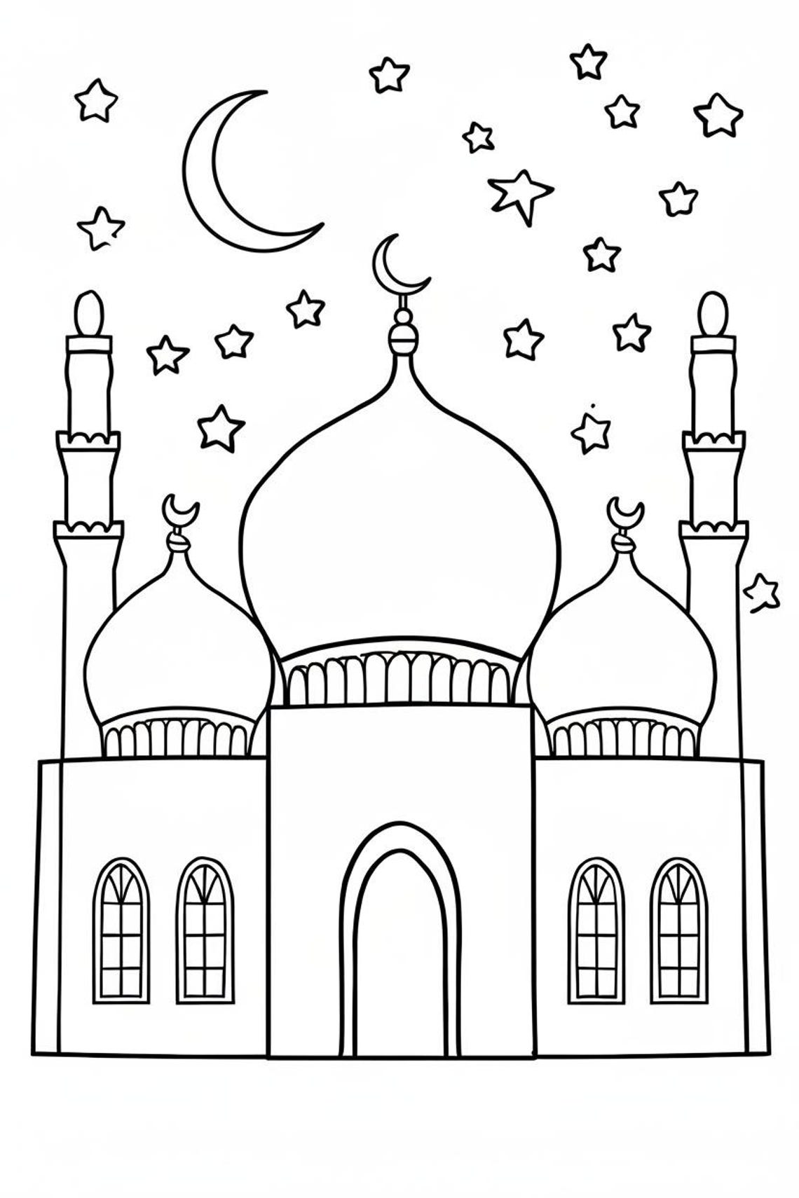 Ramadan & Eid Coloring Pages for Kids | Islamic Coloring Book ...
