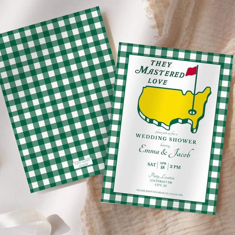 Masters Shower Invitations - Etsy
