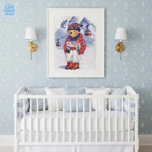 Winter Olympics Team USA Bear Print | 2026 Milano | Preppy Ski Bear ...