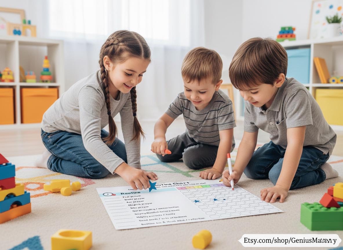 Kids Islamic Routine Chart Printable | Daily Salah Prayer Tracker for ...