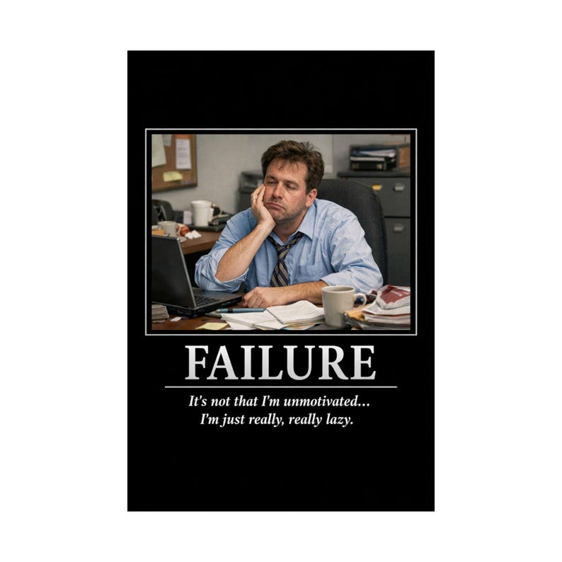Failure Motivational Poster Matte Vertical Poster | Demotivational ...