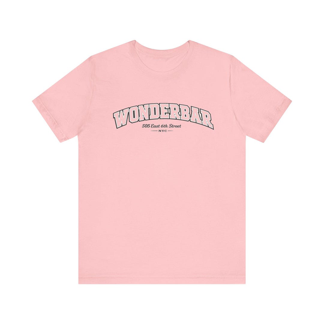 Wonderbar Arched Logo Tee | Vintage Bar Sign T-shirt the East Villages ...