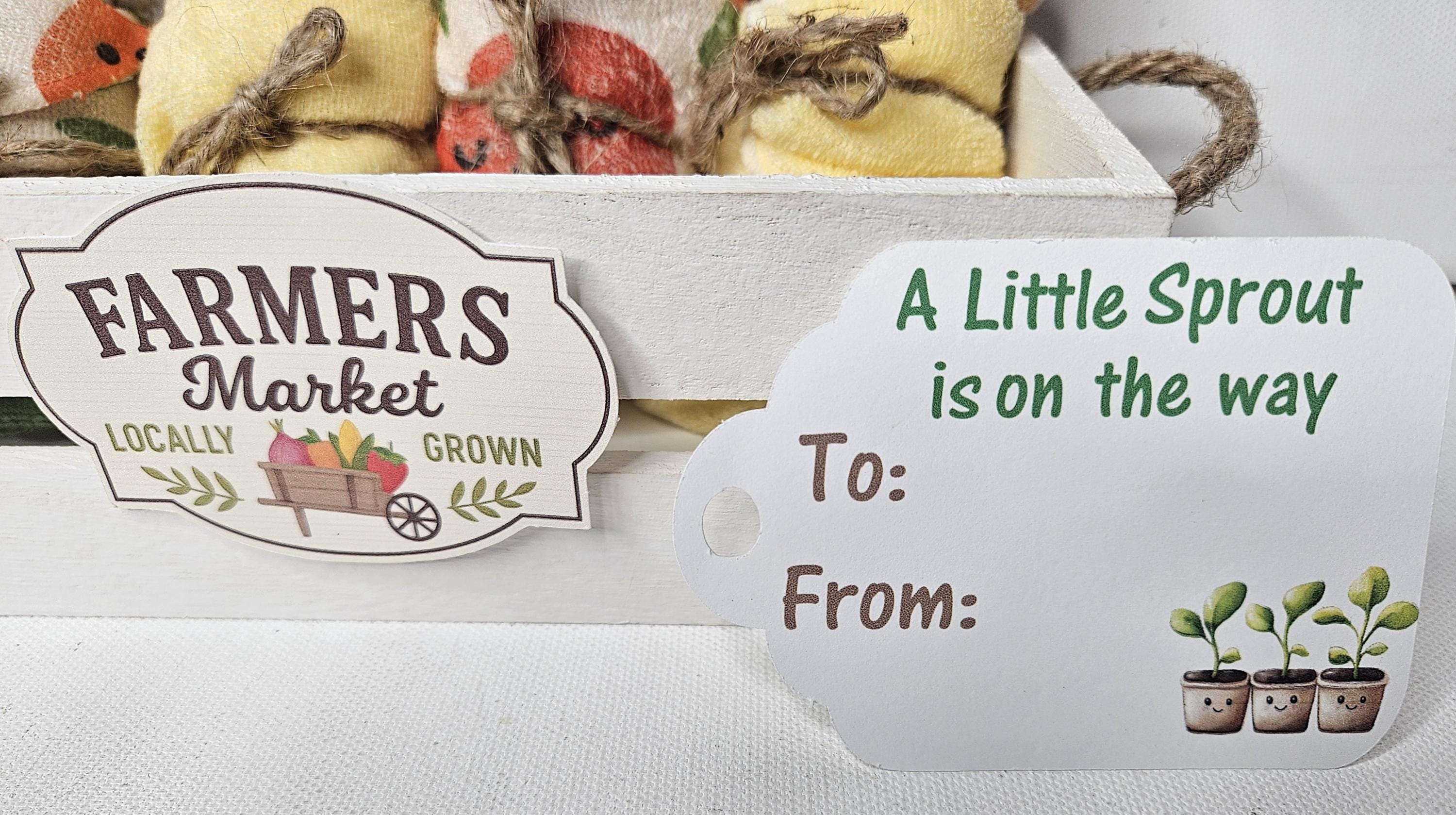 Baby Shower A Little Sprout is on the Way! Farmers Market Locally Home ...