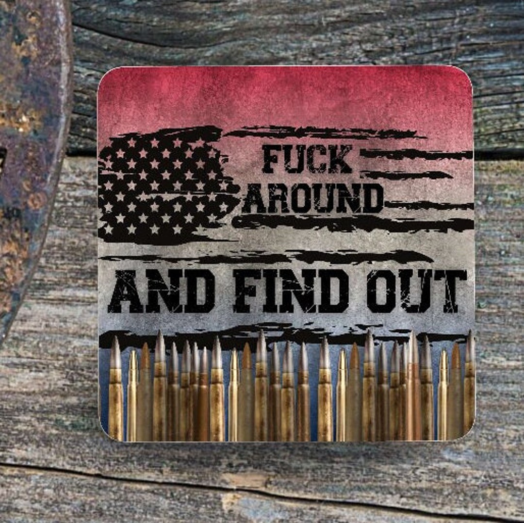 Faround and Find Out Funny Humor Sublimated Coaster Gift for - Etsy