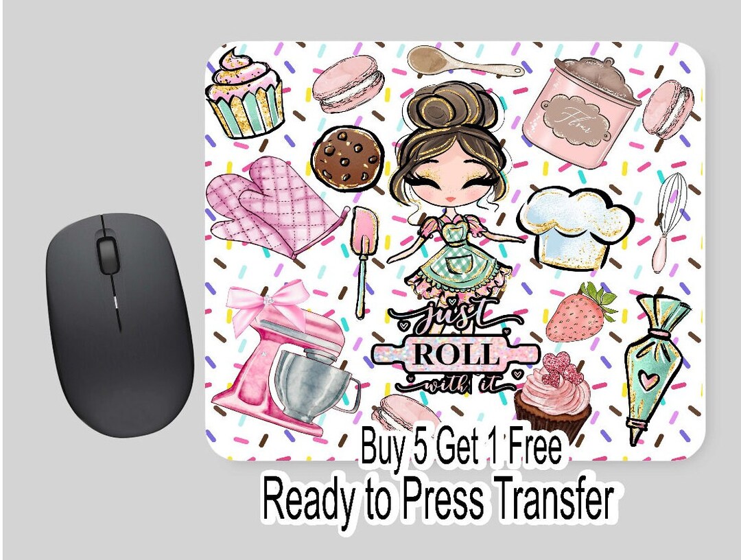 Buy 5 Get 1 Free NOT A DIGITAL Ready to Press Print Baking Baker Pastry ...