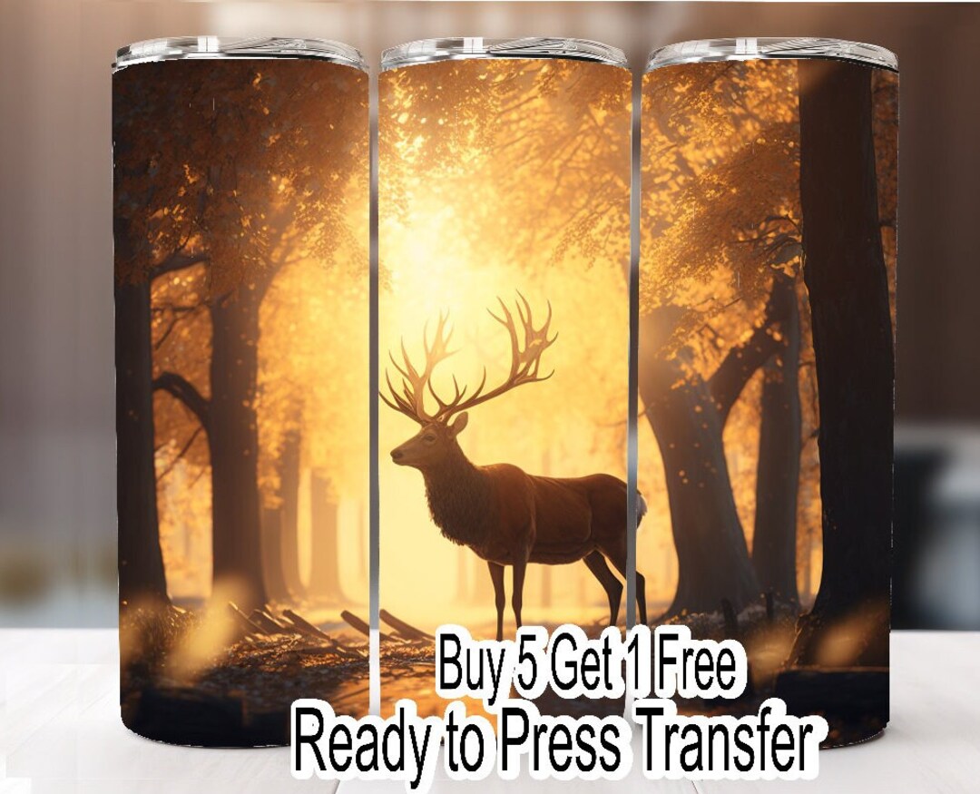 Buy 5 Get 1 Free NOT A DIGITAL Ready to Press Print Deer Hunting ...
