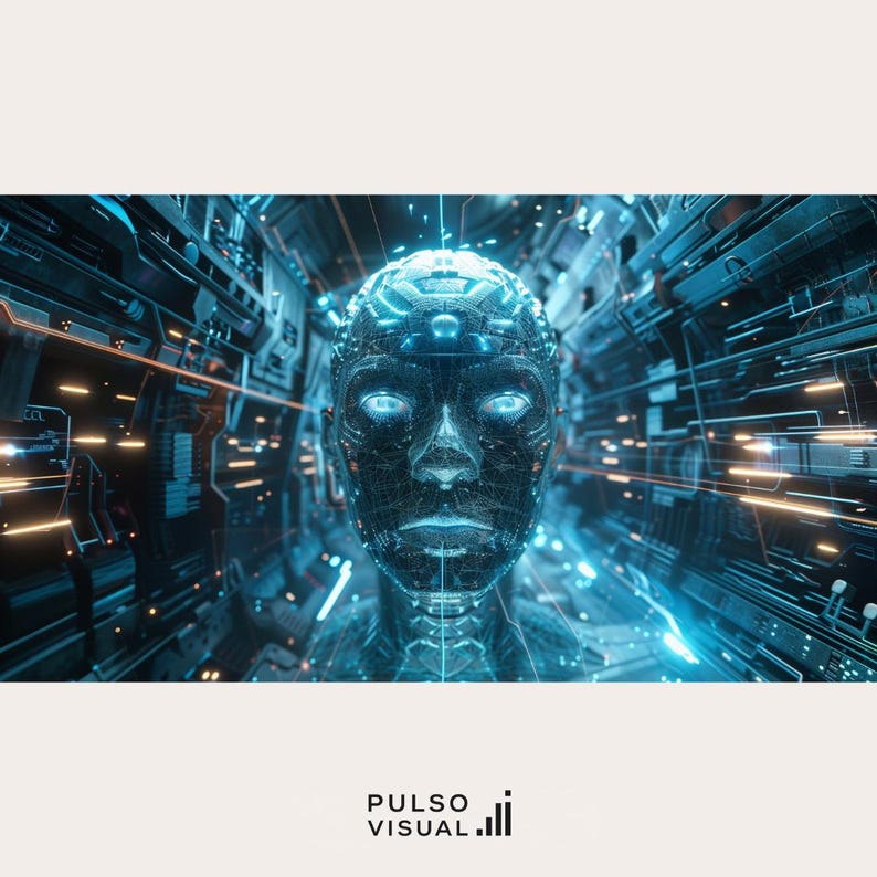 Hive Mind AI Desktop Wallpaper, Futuristic Neural Network Core, Digital ...