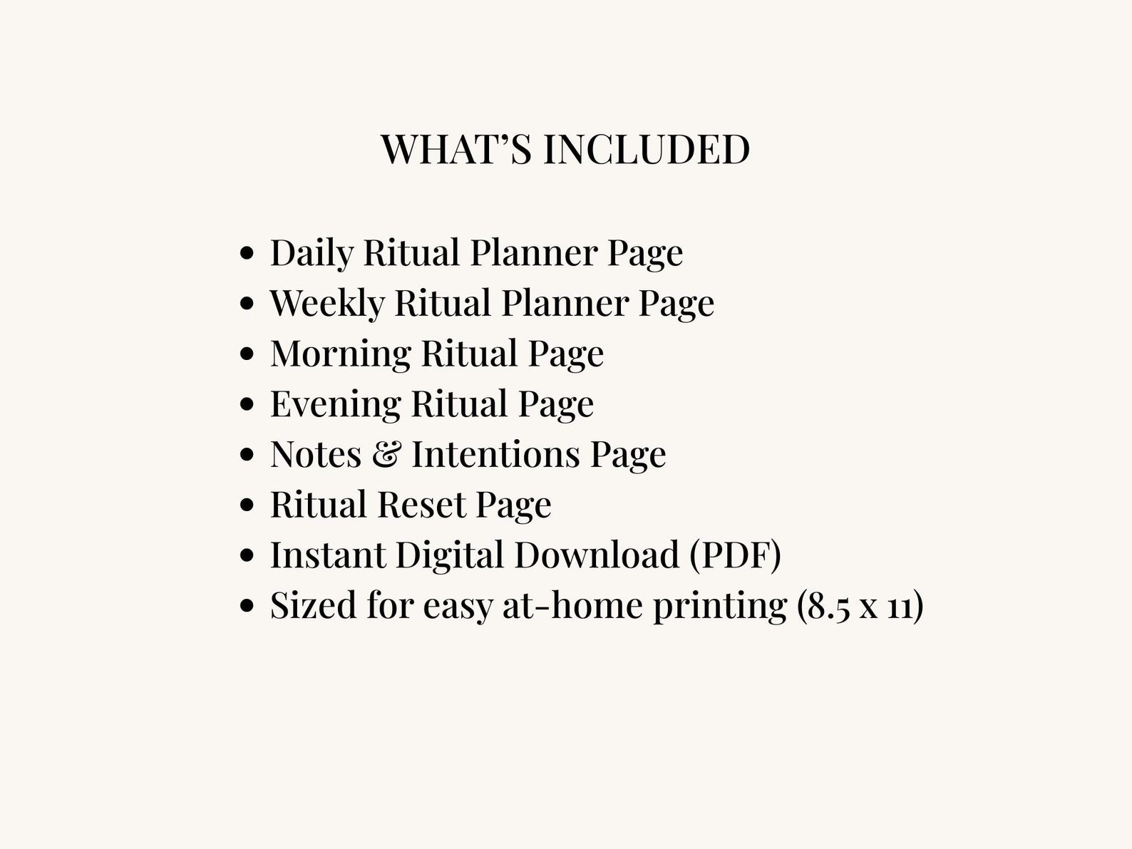 Printable Daily Ritual Planner Bundle | Reset Journal Pages | Morning ...
