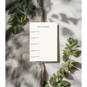 Printable Daily Ritual Planner Bundle | Reset Journal Pages | Morning ...