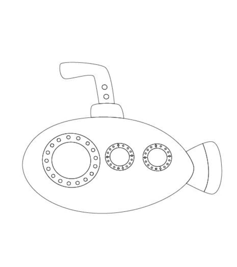 Submarine Coloring Pages (large Print) 20+ Coloring Pages - Etsy