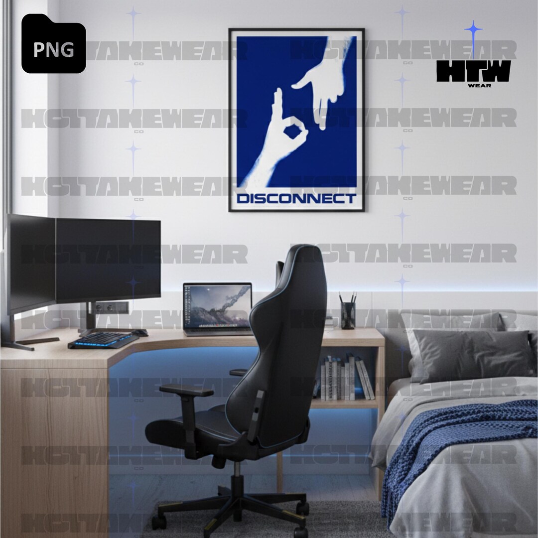 Digital Poster 67 Disconnect | Y2K Meme Wall Art | Phone + Desktop ...
