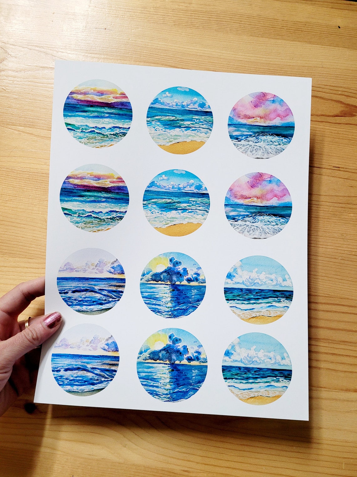 Cupcake Toppers Printable File - Beach Party Ocean - Etsy