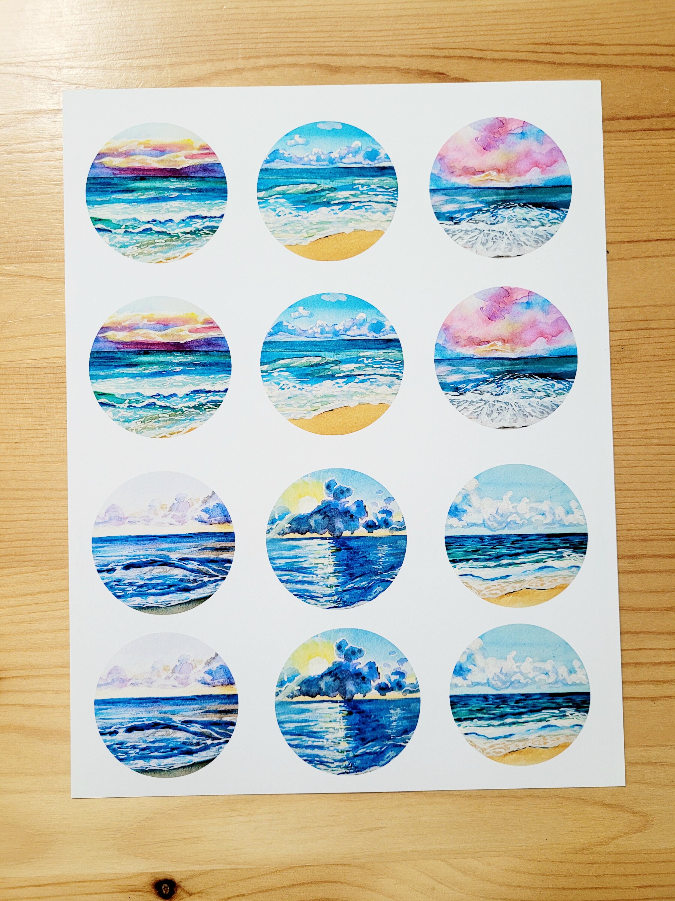 Cupcake Toppers Printable File - Beach Party Ocean - Etsy