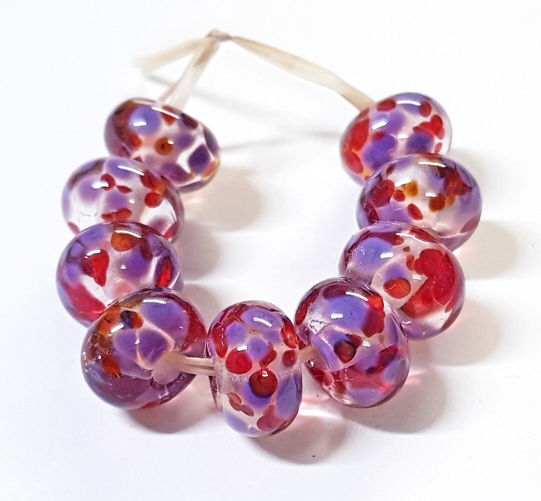 Circus Mirror, Artisan Lampwork Glass Beads, SRA, UK - Etsy