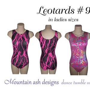Gymnastics Leotards 9 Sewing Pattern Teens Gymnastics Leotard Gym ...