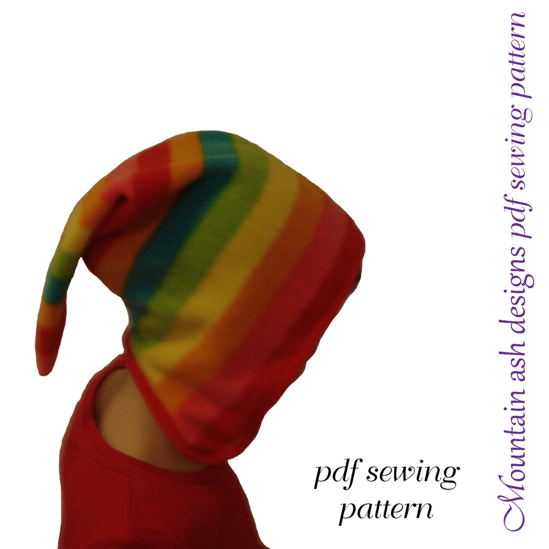 Pixie Hat Pattern Elf Hat Pattern Pixie Sewing Pattern Allie Pdf Sewing ...