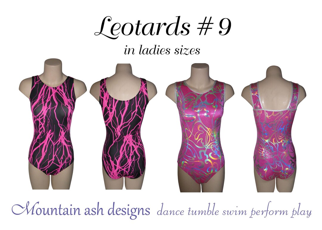 Gymnastics Leotards 9 Sewing Pattern Teens Gymnastics Leotard Gym ...