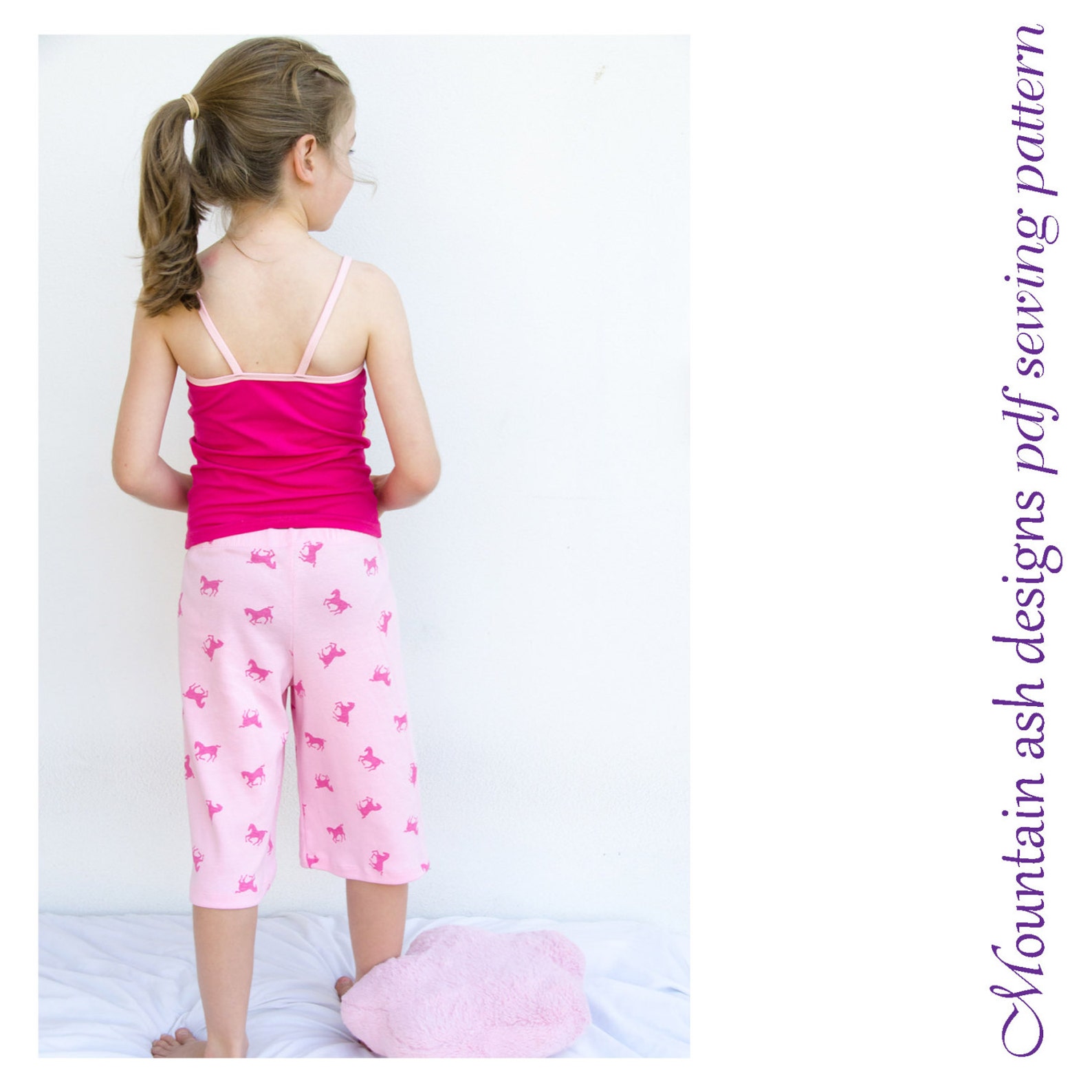 Girls Summer Pajamas Pattern Taya Tank Shorts Pyjamas Pdf | Etsy