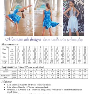 Dance Dress Leotard Pattern Elizabeth Pdf Sewing Pattern | Etsy