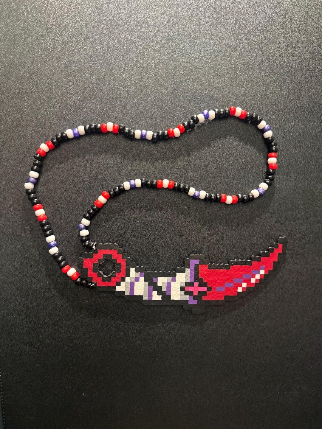KARAMBIT PERLER (red/purple) // Original Design // for Raving ...