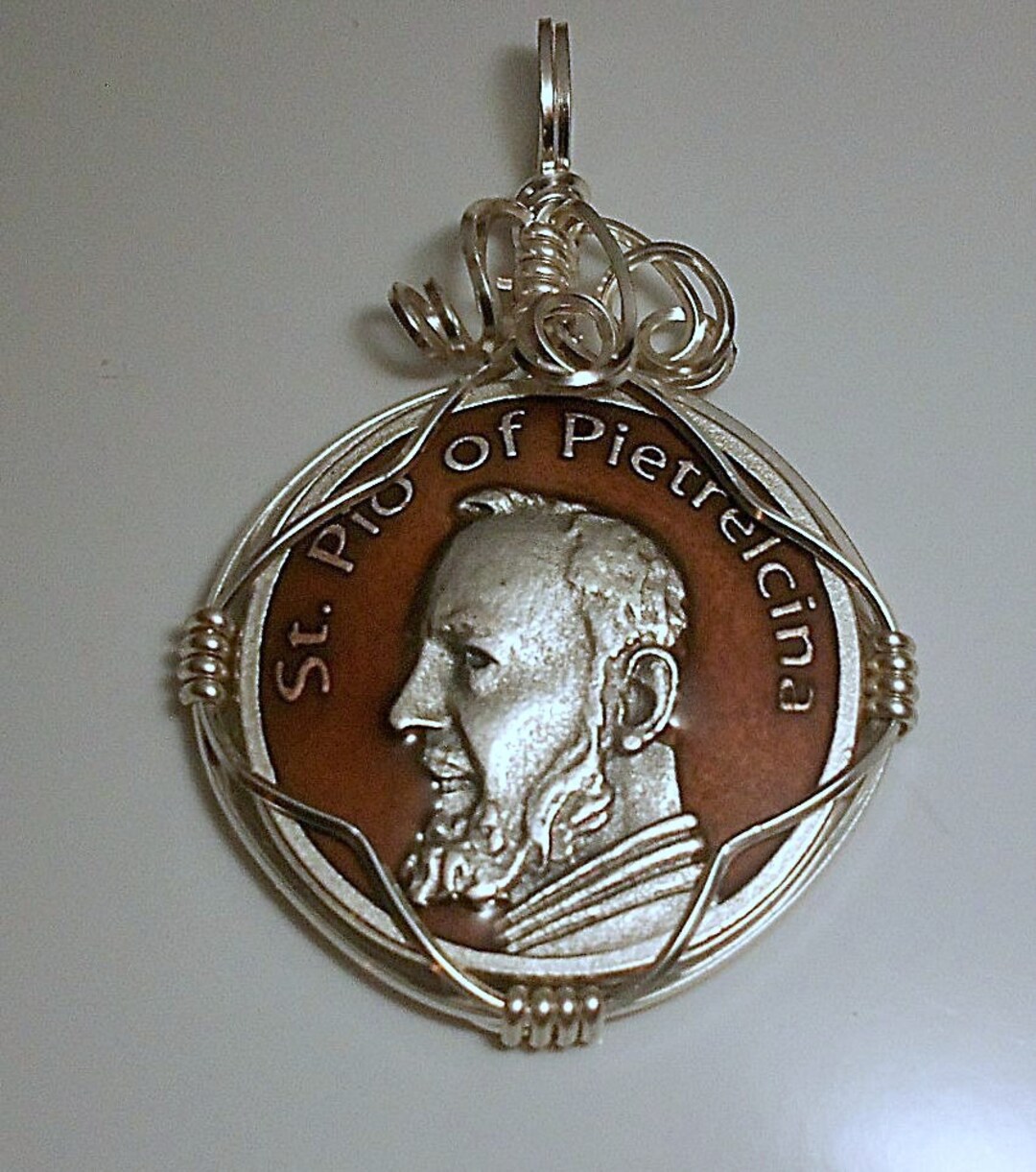 Saint Padre Pio Token Pendant - Etsy