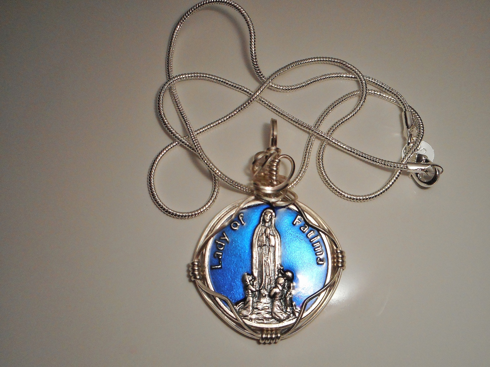 Our Lady of Fatima Pendant | Etsy