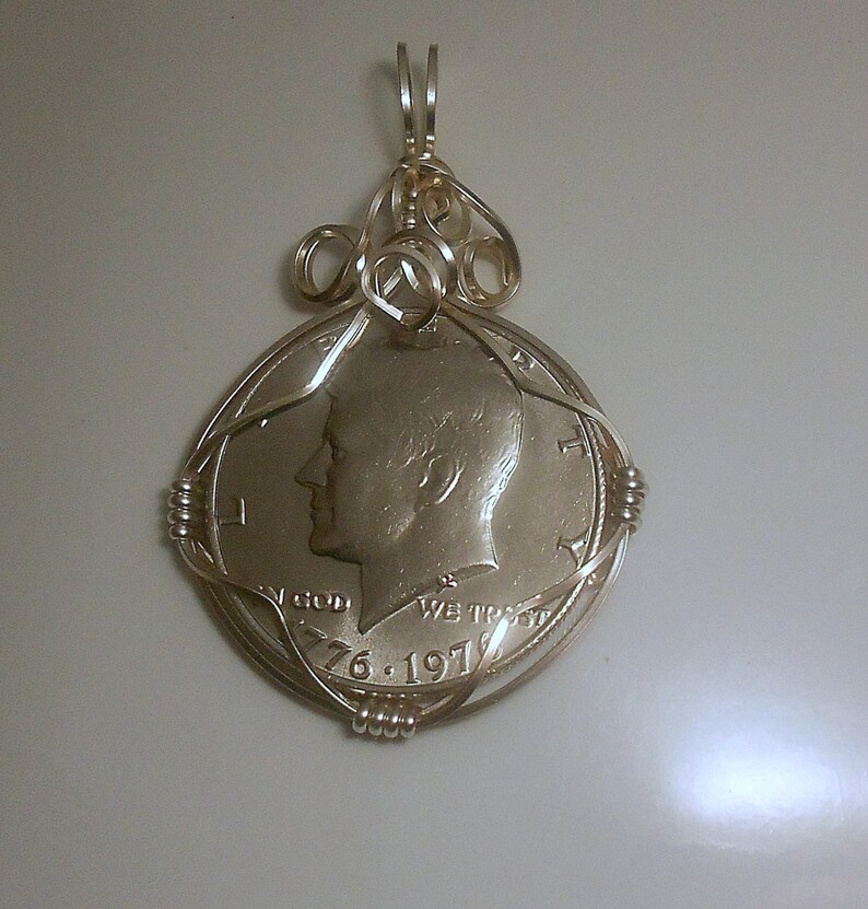 John F. Kennedy Coin Pendant - Etsy