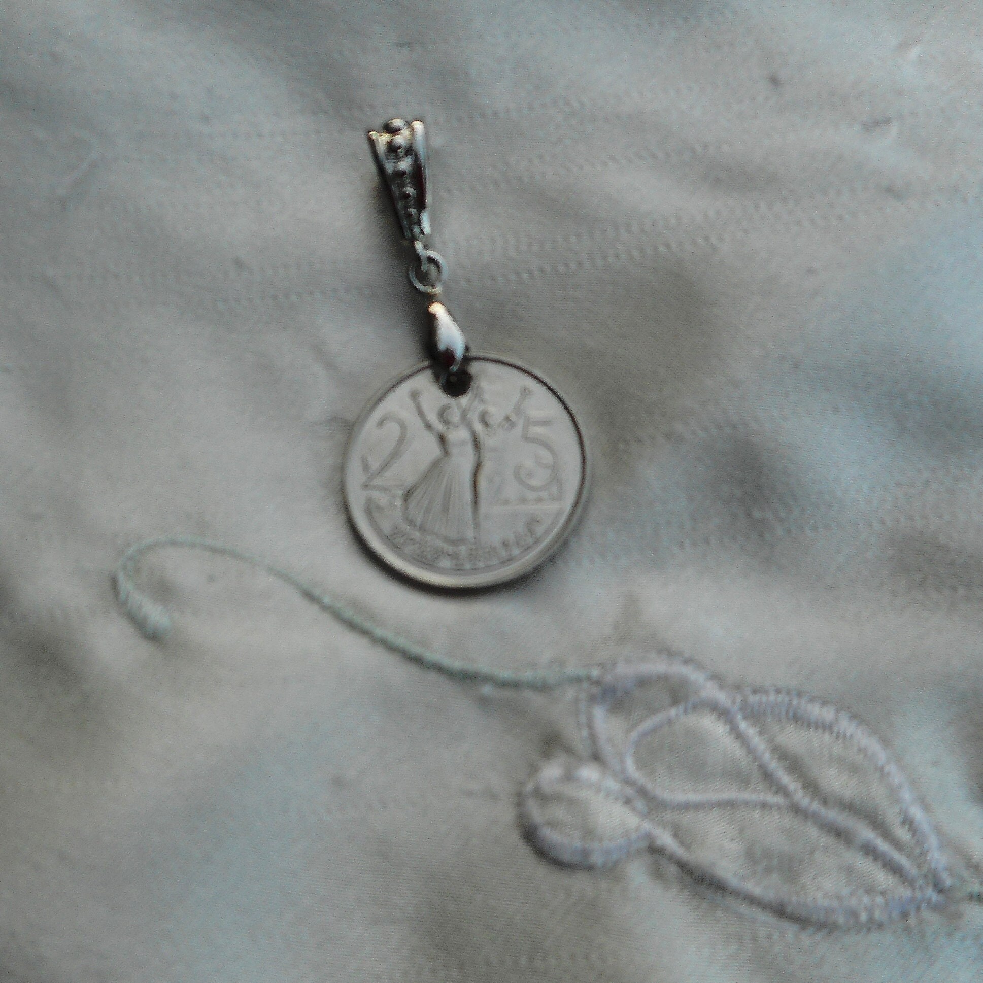 Ethiopia Vintage Leo Coin Pendant - Etsy