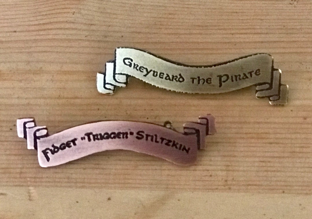 Name Banner Pin Renaissance Faire Ren Fest Renaissance Jewelry Name ...