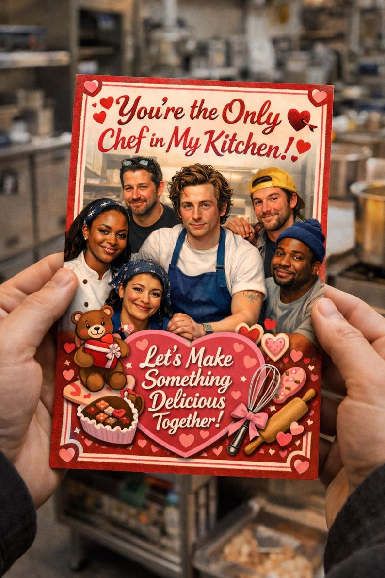 The Bear Inspired Printable Valentines Card - Etsy