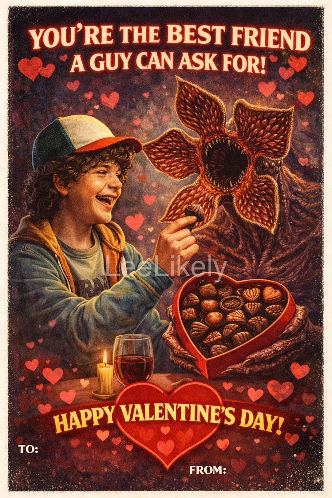 Stranger Things Dustin Valentines Printable Card - Etsy