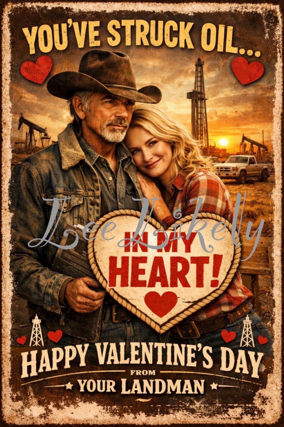 Landman Inspired Printable Valentine’s Day Card - Etsy