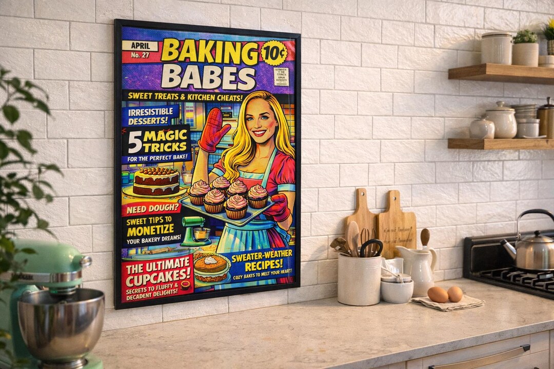 Custom Comic Book Magazine Cover Digital Download | Pop Art ...