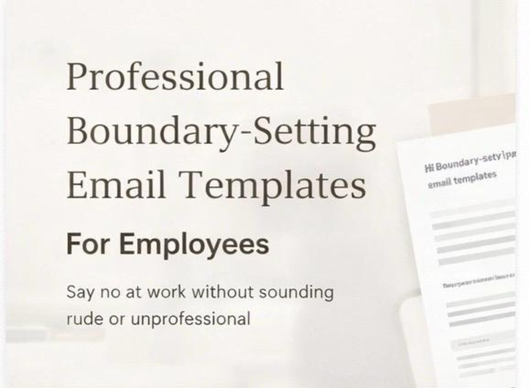 Professional Boundary-setting Email Templates for Employees | Say No at ...