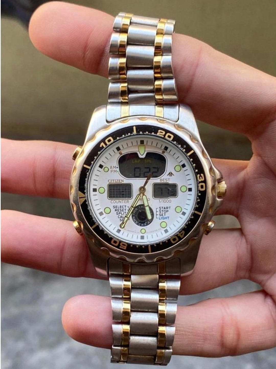 Citizen Promaster Ana-digi C401-E80346 K Vintage Japan Men's Wrist ...