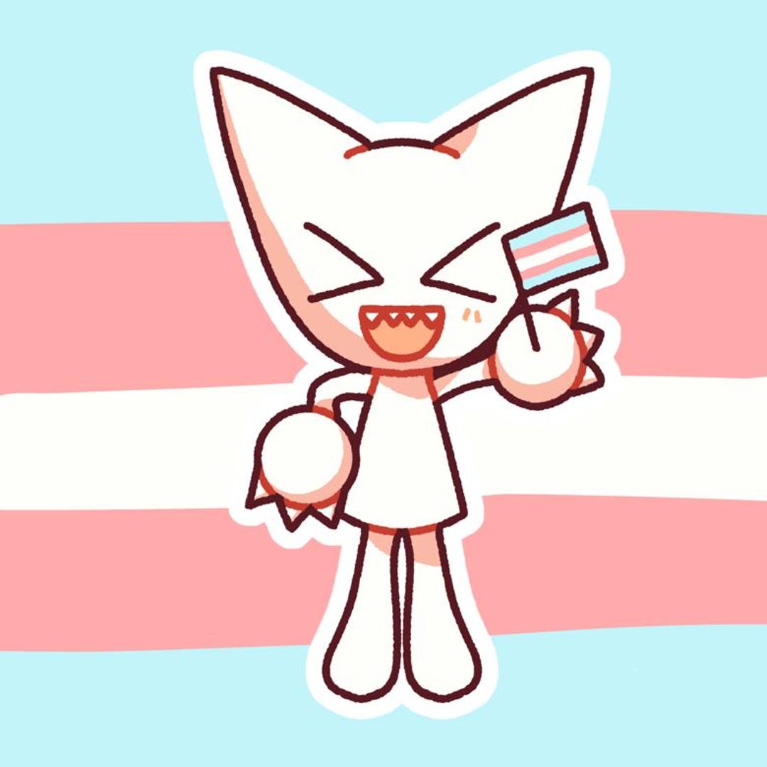 FEMTANYL Token Trans Pride Sticker - Etsy