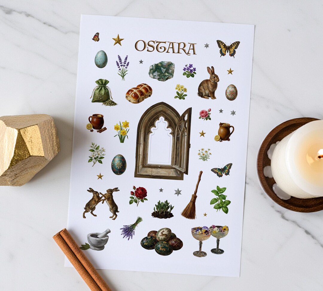 Ostara Sticker Sheet - Etsy