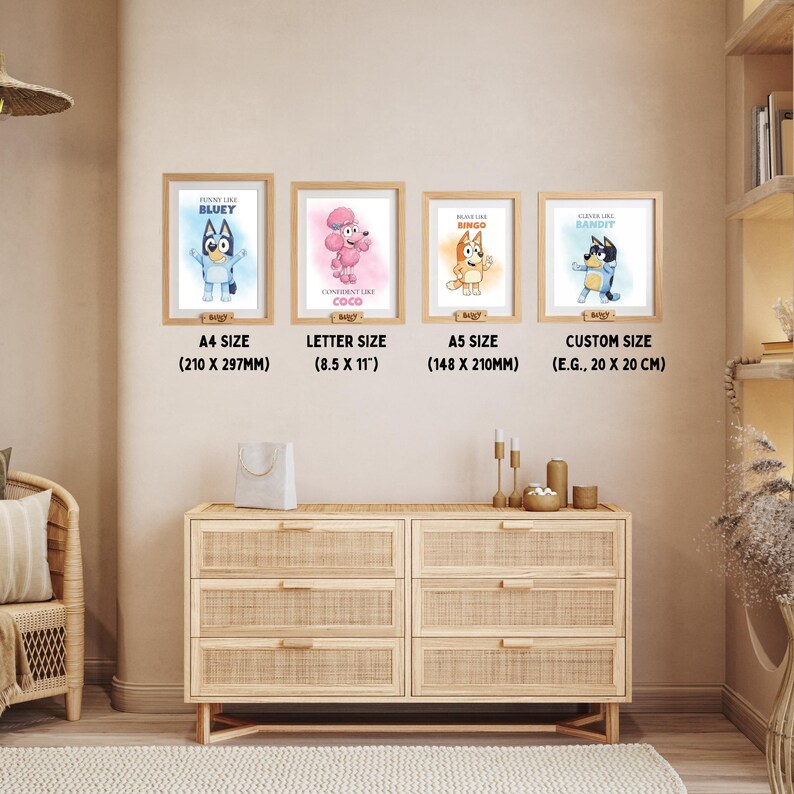 Bluey Affirmation Prints | 10 Poster Prints | Digital Downloads - Etsy UK