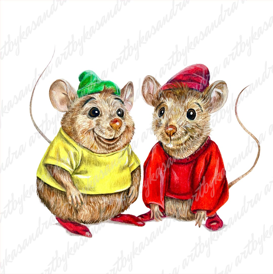 Whimsical Storybook Mouse Art Bundle | Fairy Tale Nursery Wall Art ...