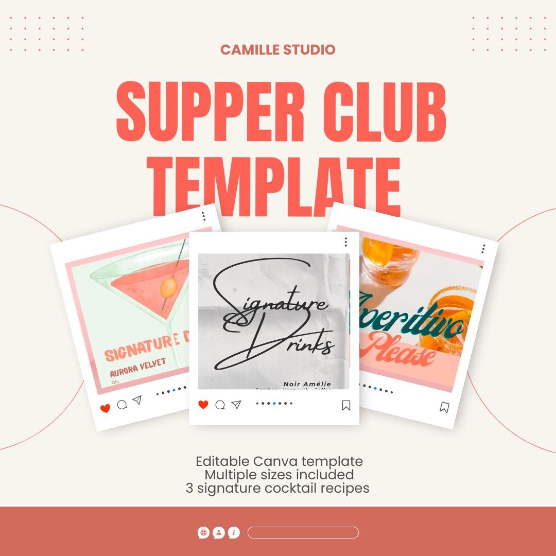 Editable Bar Sign Template | Signature Drinks Menu | Canva Printable A3 ...
