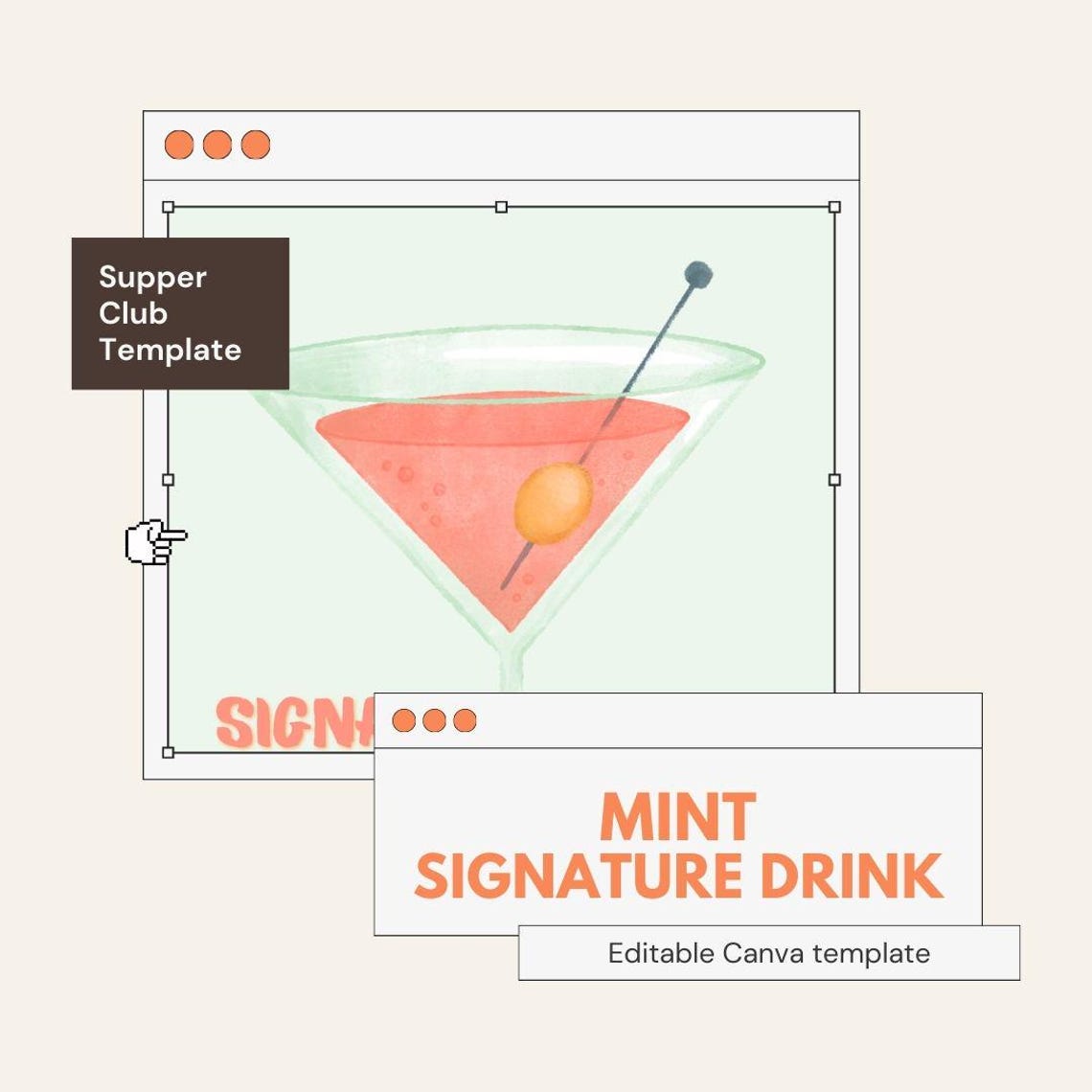 Editable Bar Sign Template | Signature Drinks Menu | Canva Printable A3 ...
