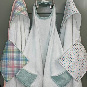 Baby Bath Collection Sewing Pattern – Apron Towel, Hooded Towel ...