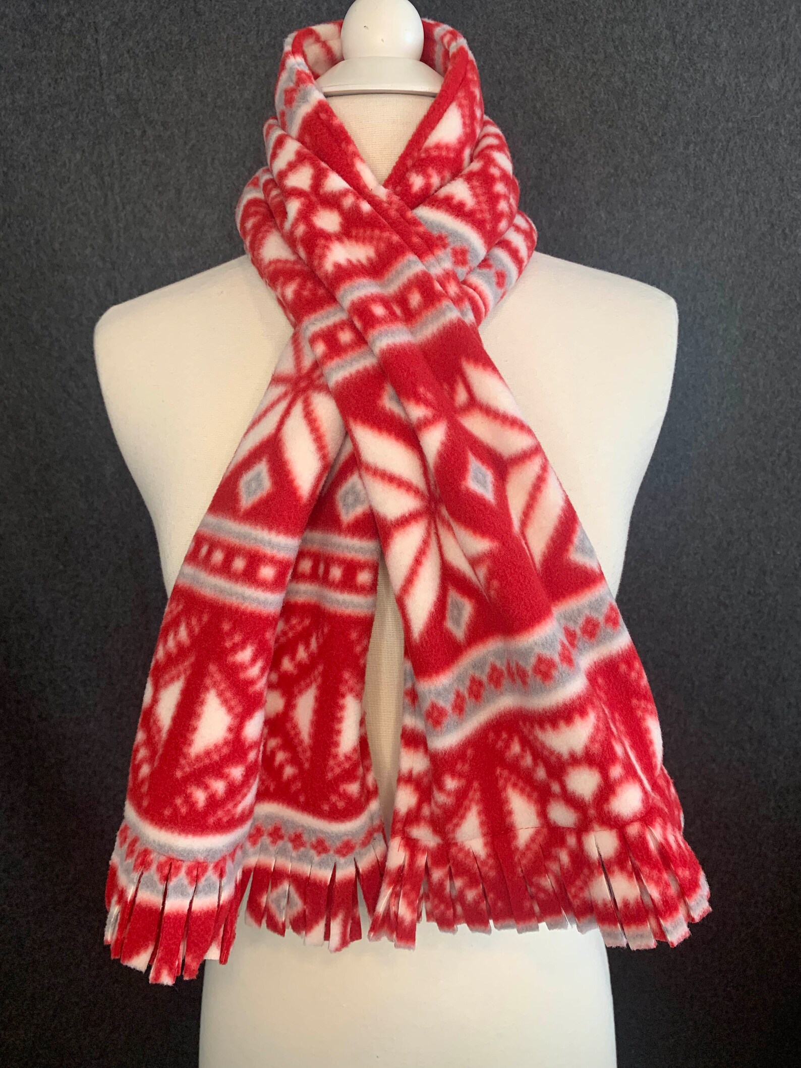 Fleece Pull-through Scarf Sewing Pattern – Adult & Child Sizes (PDF ...