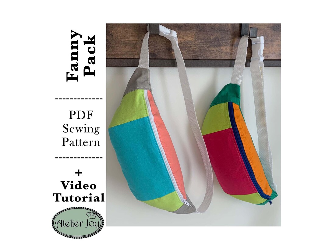 Fanny Pack Sewing Pattern PDF - Bumbag Pattern - Sling Bag - Cross Body ...