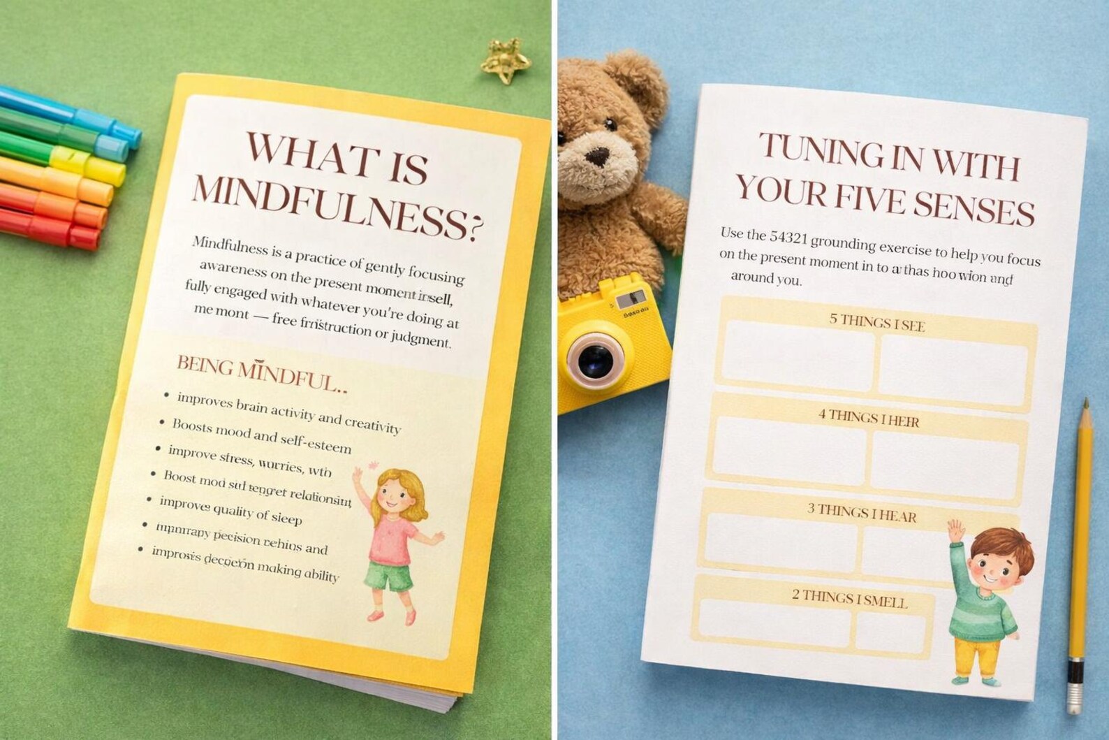 Kids Mindfulness Journal Printable | SEL Activities | Feelings ...