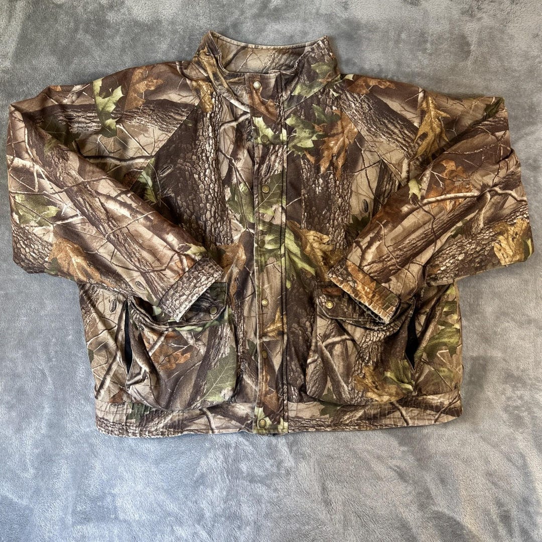 Vintage Woolrich Camouflage Hunting Jacket Realtree Outdoor Guide XXL ...