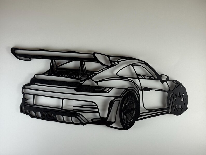 Porsche 911 GT3 RS Rear View Art | Supercar Garage/man Cave Decor - Etsy