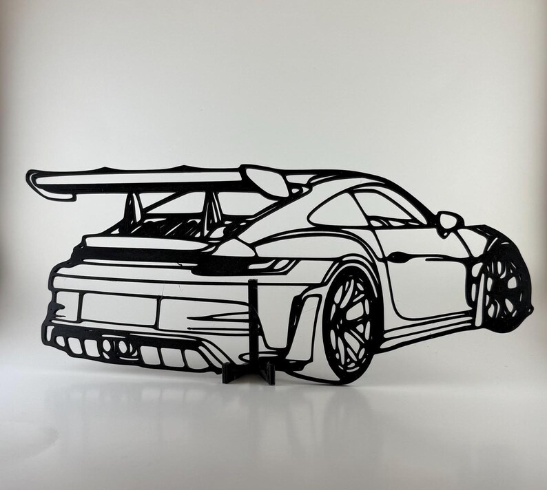 Porsche 911 GT3 RS Rear View Art | Supercar Garage/man Cave Decor - Etsy